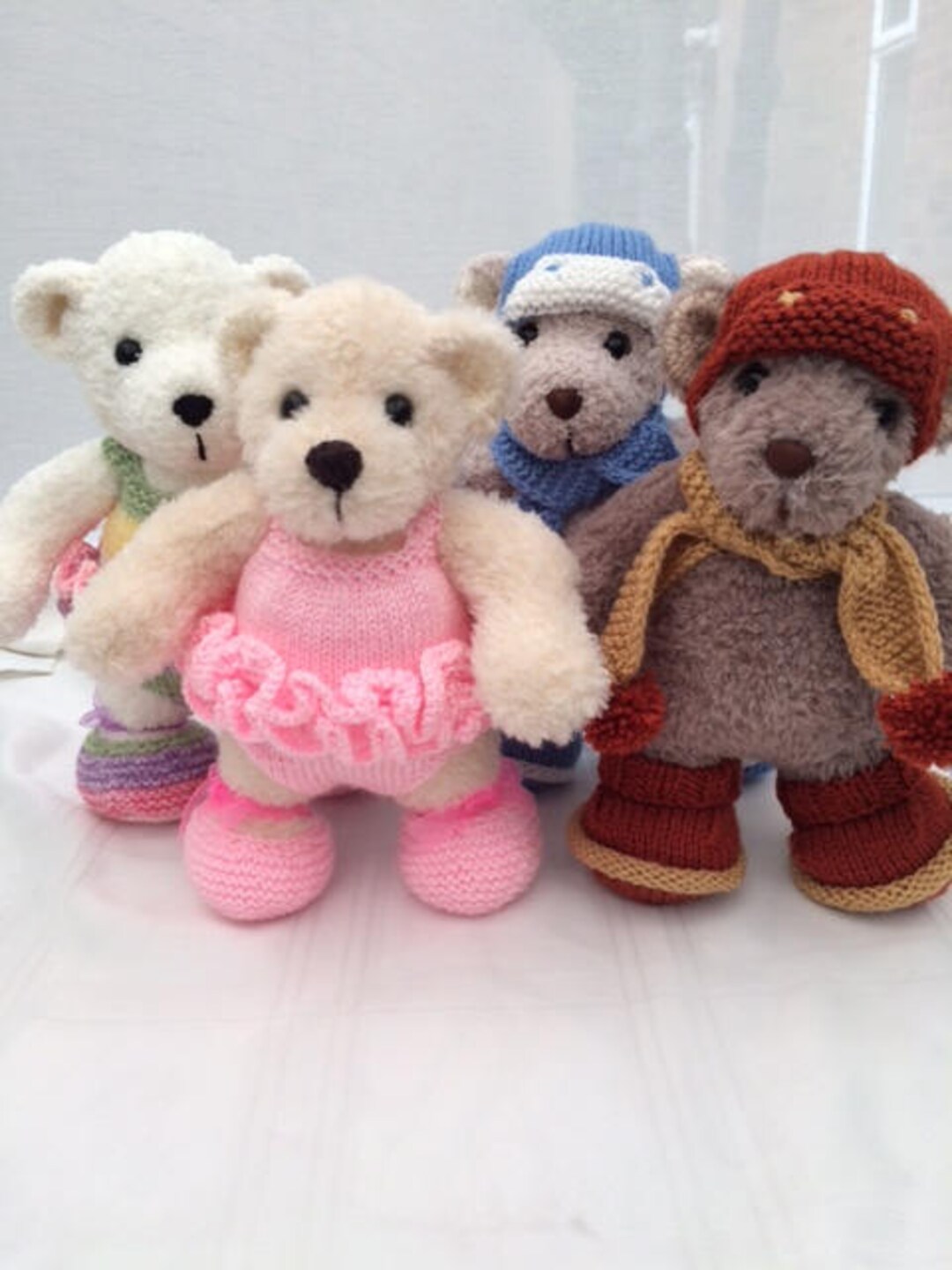 Little Ted the Bear PDF Knitting Pattern Download - Knitted Flat ...