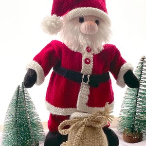 Santa Claus PDF Knitting Pattern Download - Knitted Flat - Written in ...
