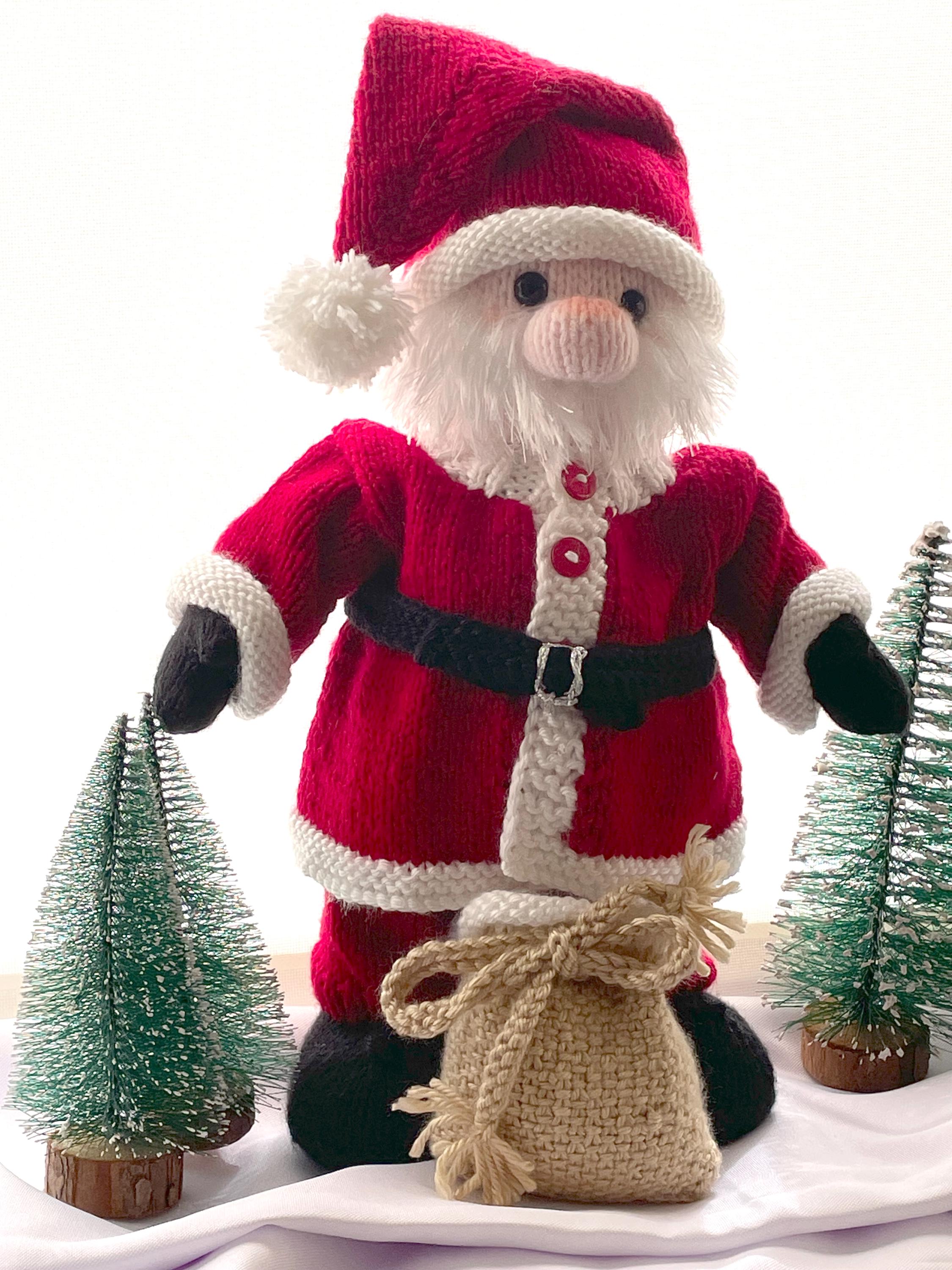 Santa Claus PDF Knitting Pattern Download - Knitted Flat - Written in ...