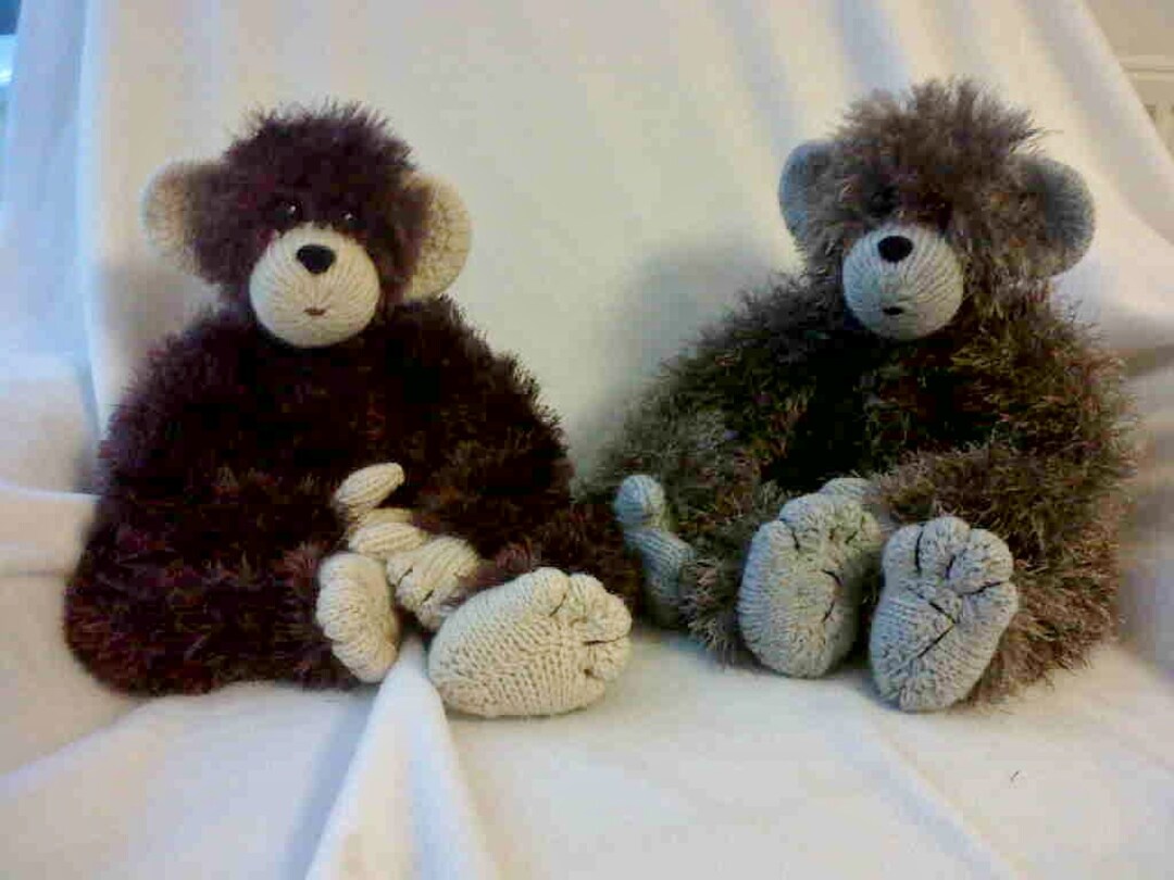 Maxee the Monkey Pdf Knitting Pattern Download - Knitted Flat - Written ...