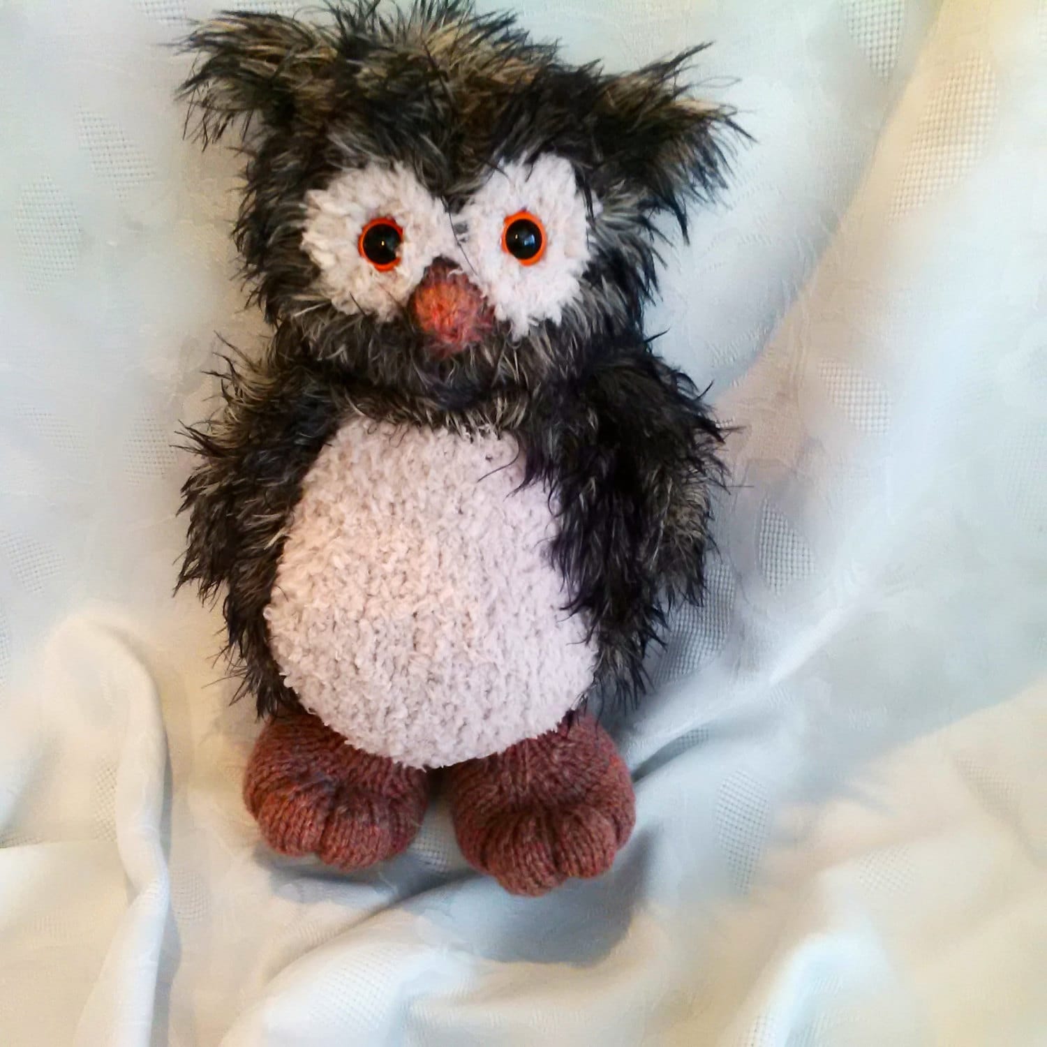 Oakley the Owl Pdf Knitting Pattern Download - Knitted Flat - Written ...