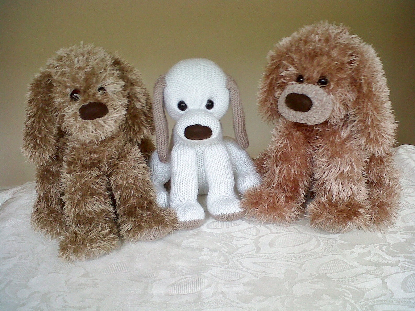 Puppy Dog Pdf Knitting Pattern Download Knitted Flat Written in ENGLISH ...