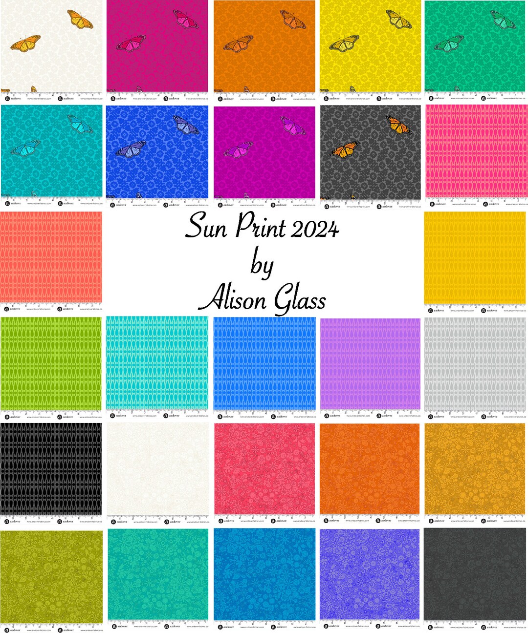 Sun Print 2024 FQ Bundle || Alison Glass - Etsy