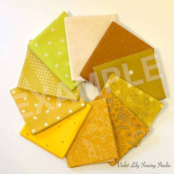 Blue and Yellow Fat Quarters - Etsy