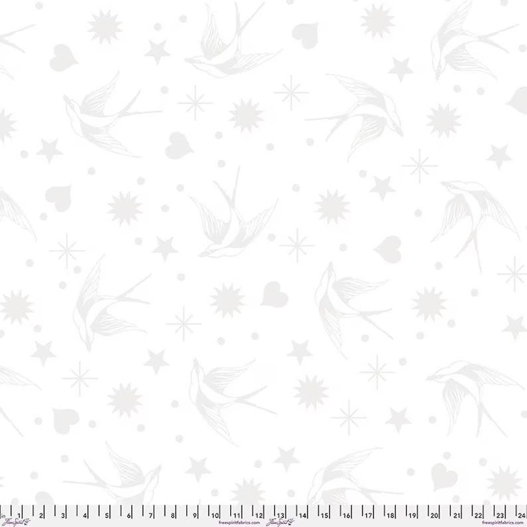 Fairy Flakes XL in Snowfall || Tula Pink 108" Wideback - Etsy