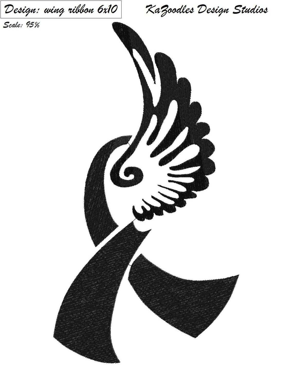 Awareness Ribbon Angel Wings - Etsy