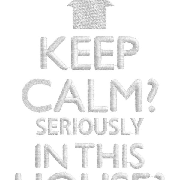 Keep Calm Embroidery - Etsy