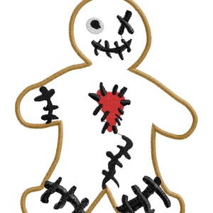 Zombie Gingy Applique Only - Etsy