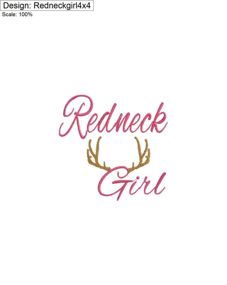 Redneck Girl Embroidery Design Polo Logo Country Girl - Etsy
