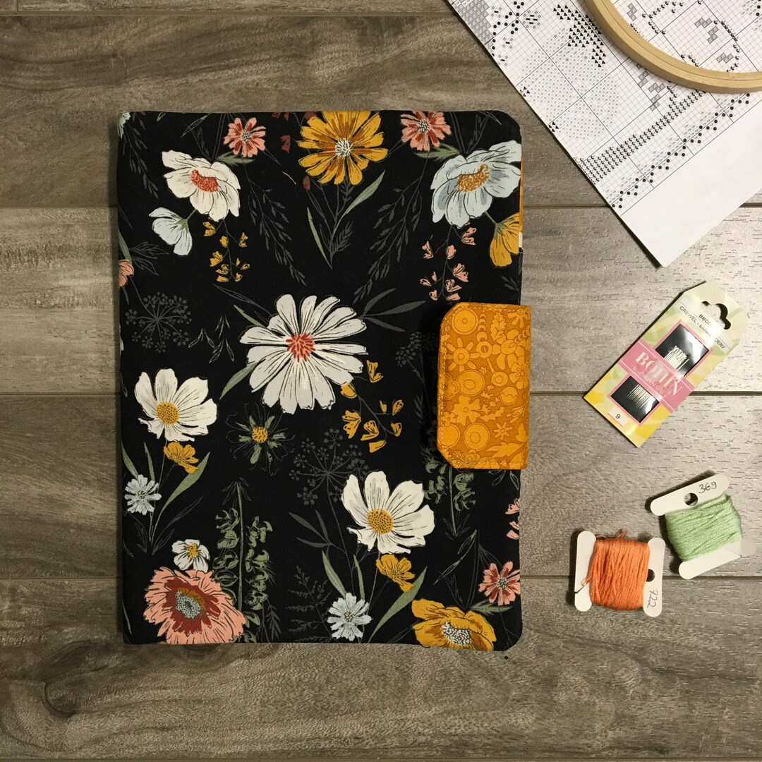 Cross Stitch Project Folder / wildflowers / Embroidery Case / Cross ...