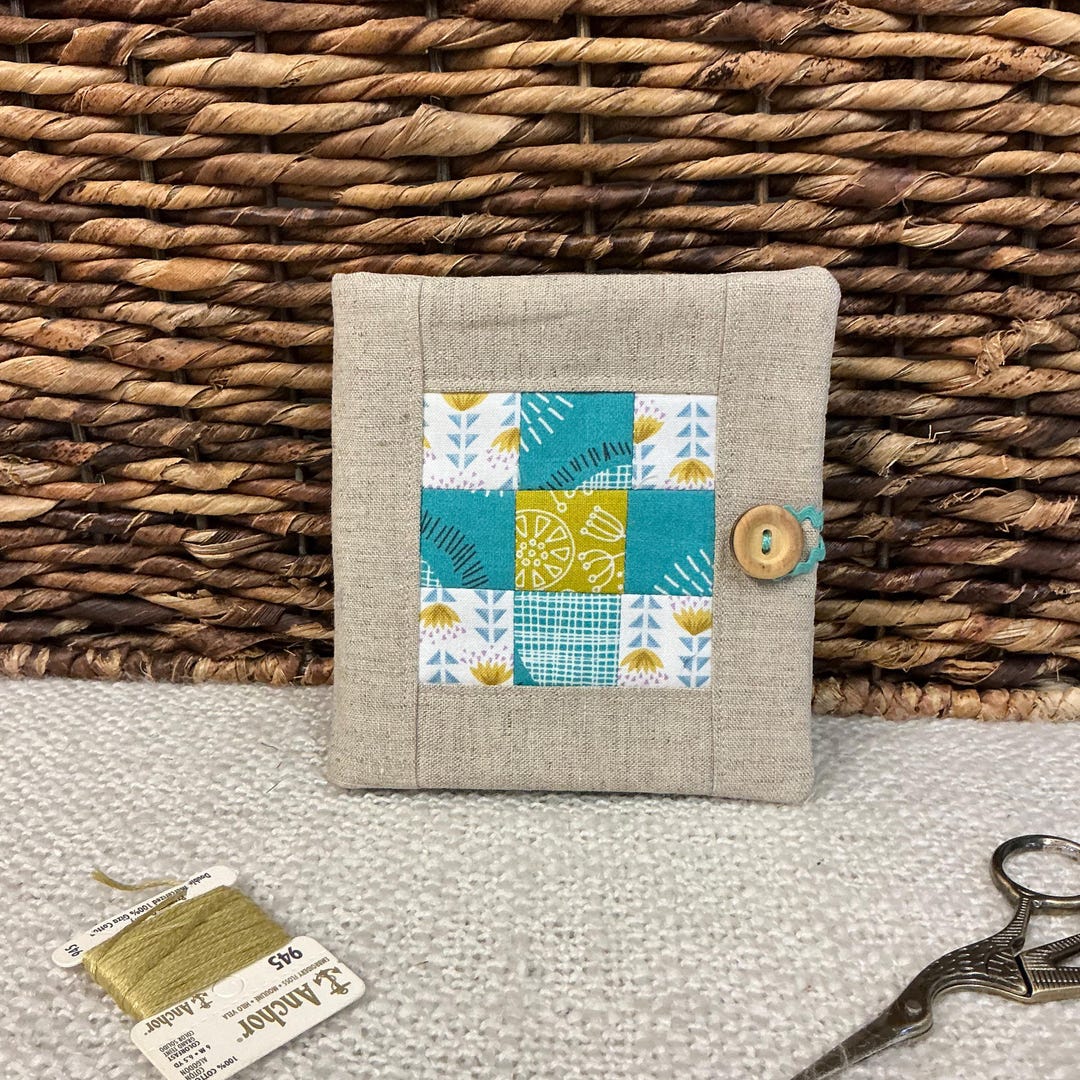 Needle Keeper With Pockets / Patchwork / Floral Fabric / Sewing ...