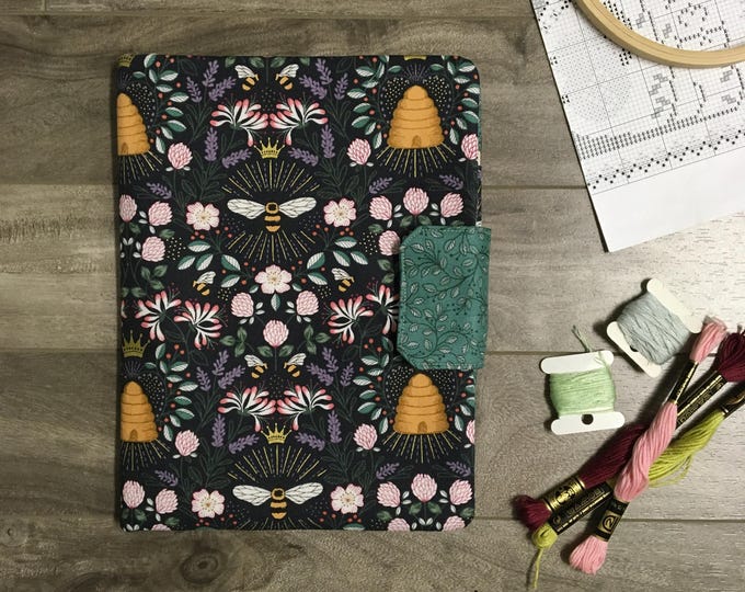 Cross Stitch Project Folder / “queen of Bees” / Embroidery Case / Cross ...