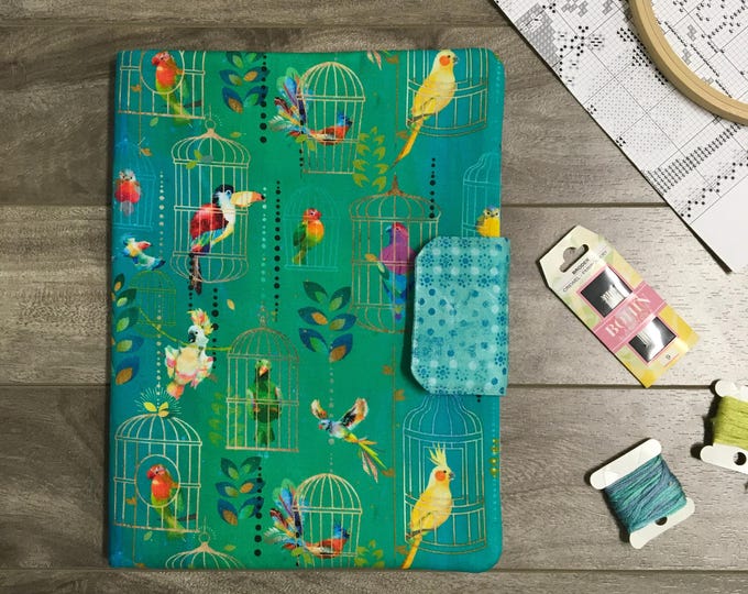 Cross Stitch Project Folder / “tropicolor Birds” / Embroidery Case ...