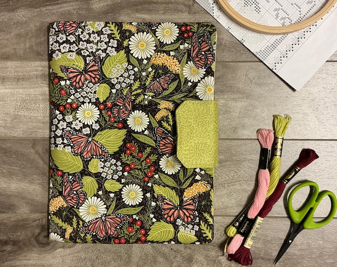 Cross Stitch Project Folder / “butterfly Patch “/embroidery Case ...