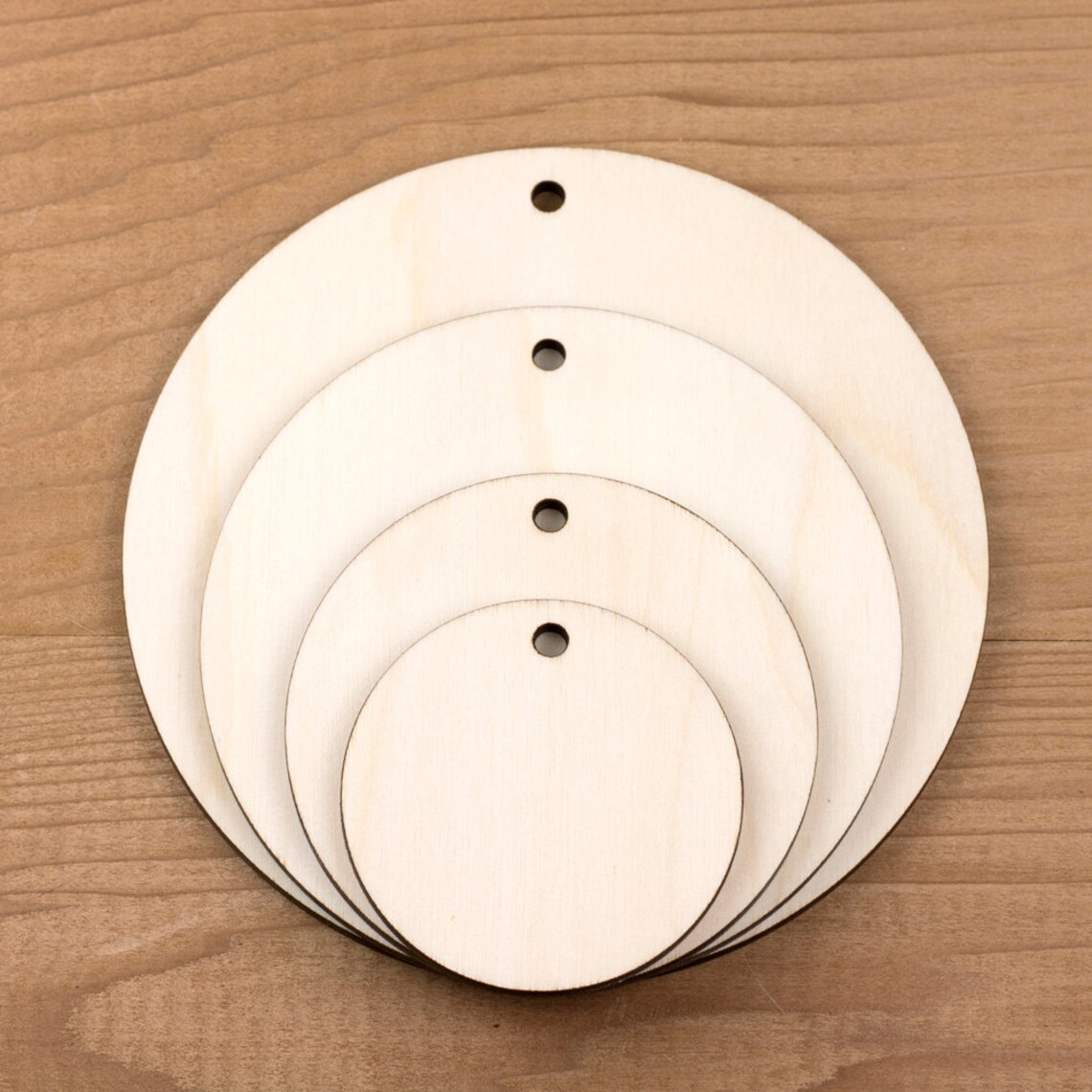Wooden Circle Tags - Etsy UK