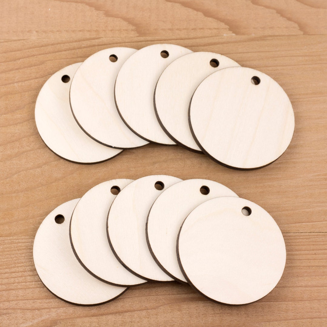 Wooden Circle Tags - Etsy UK