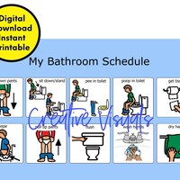 Potty Training Visual Flashcards, Toddler Toilet Training Aids, Visual ...