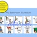 Autism Boys Potty Training Visual Schedule: Bathroom Routine (digital ...
