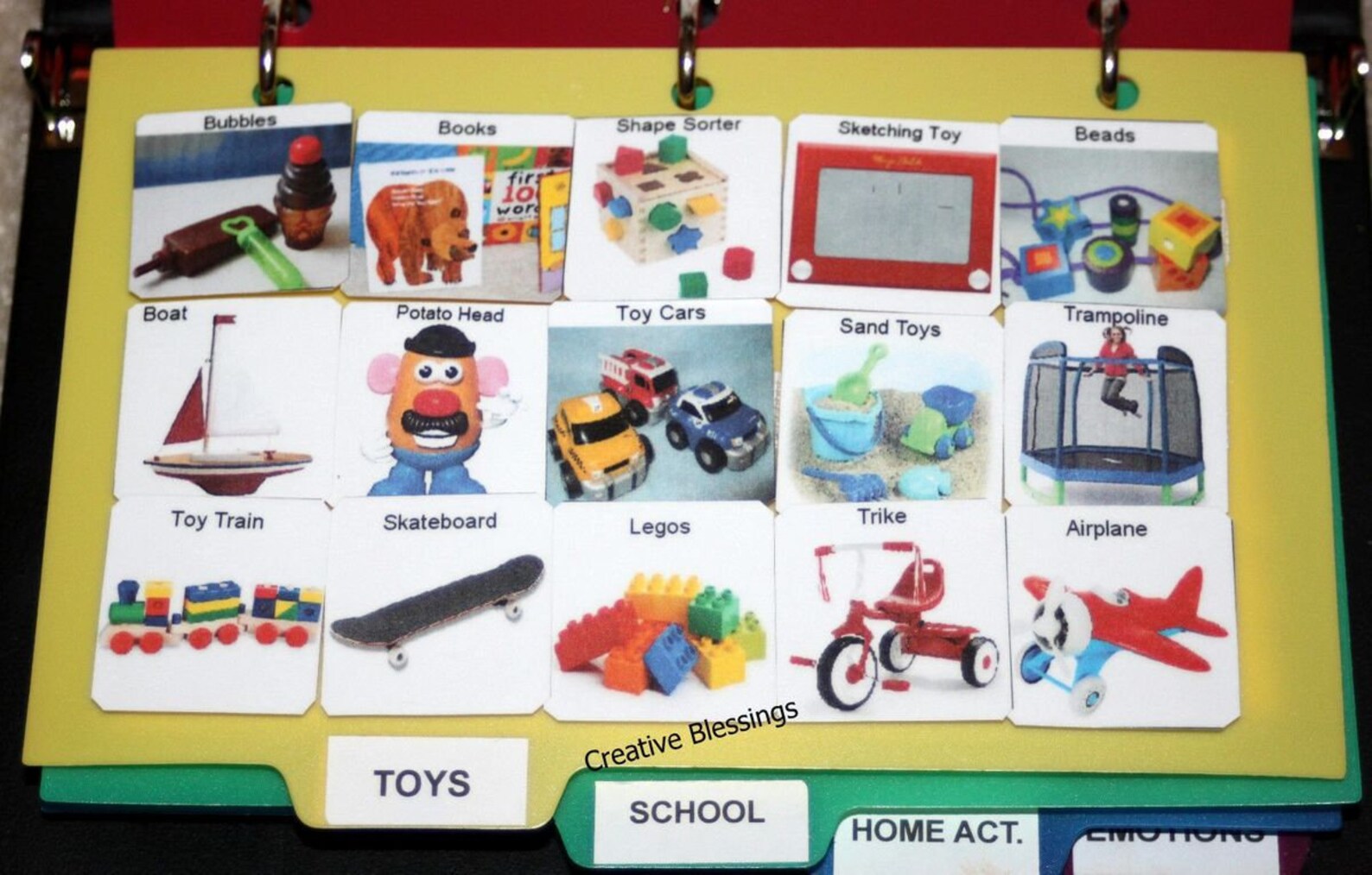 Real Photo Communication Binder: Autism, Speech & Language Therapy, ABA ...