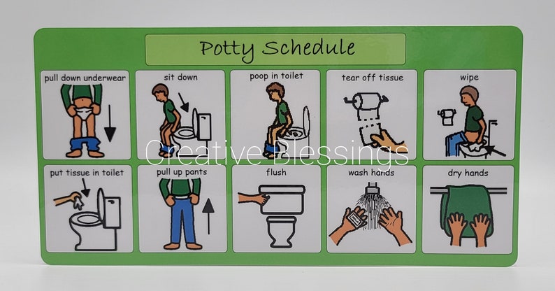 Autism Girl or Boy Poop Potty Schedule, Personalized - Etsy
