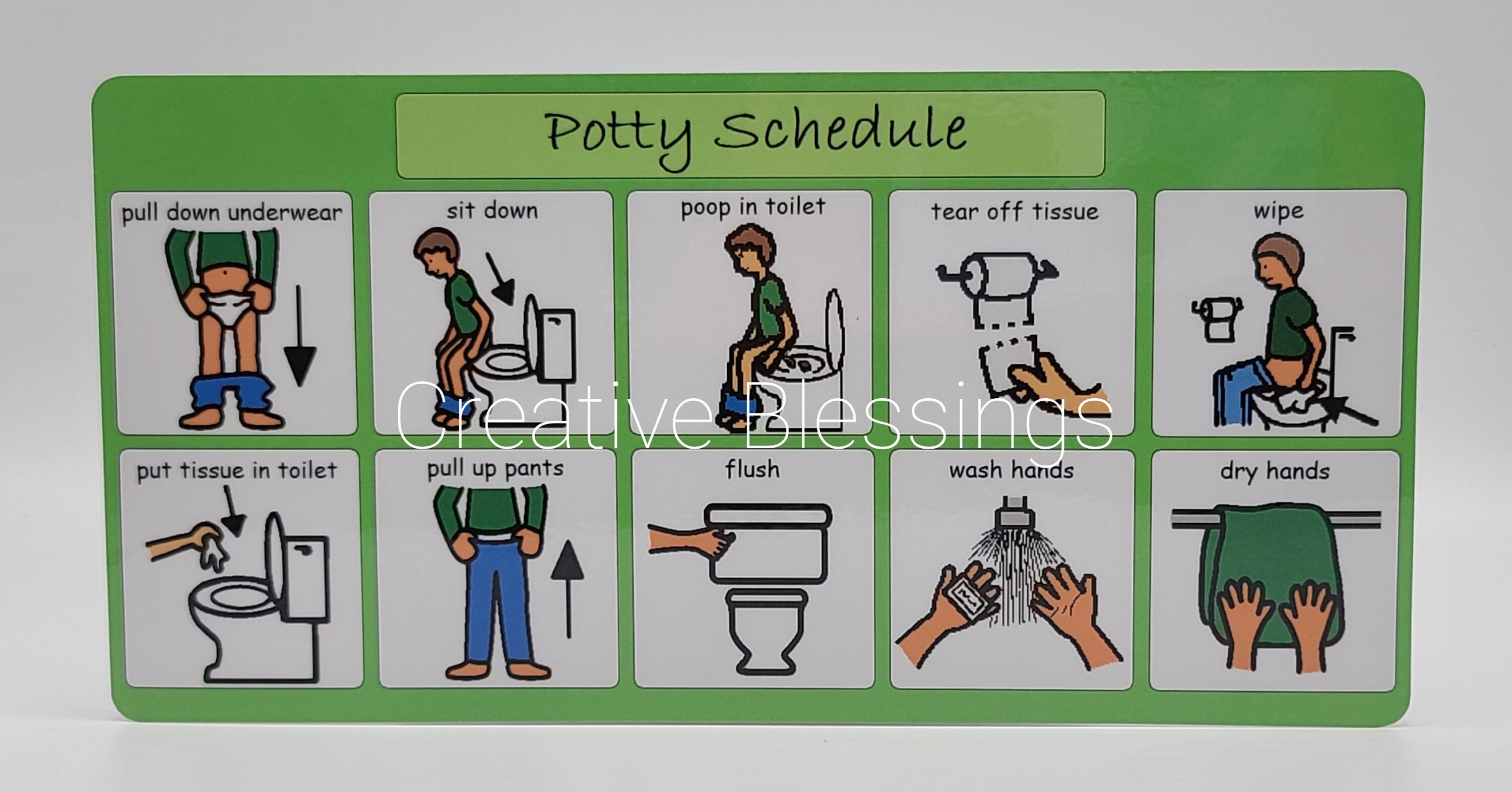Autism Girl or Boy Poop Potty Schedule, Personalized - Etsy
