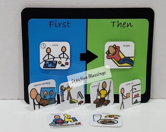 First-then Board With Pictures of Rewards Included PRINTABLE - Etsy