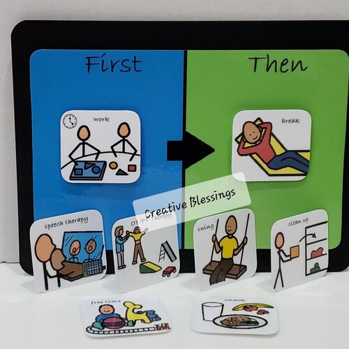 First-then Board With Pictures of Rewards Included PRINTABLE - Etsy