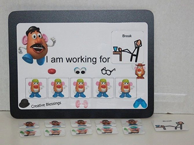 Mr. Potato Head Token Board Behavior Reinforcer for Autism | Etsy