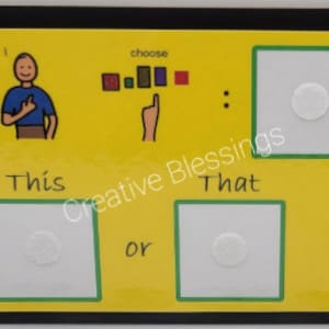 Autism This or That Choice Board With 8 Colorful Pictures Boy or Girl ...