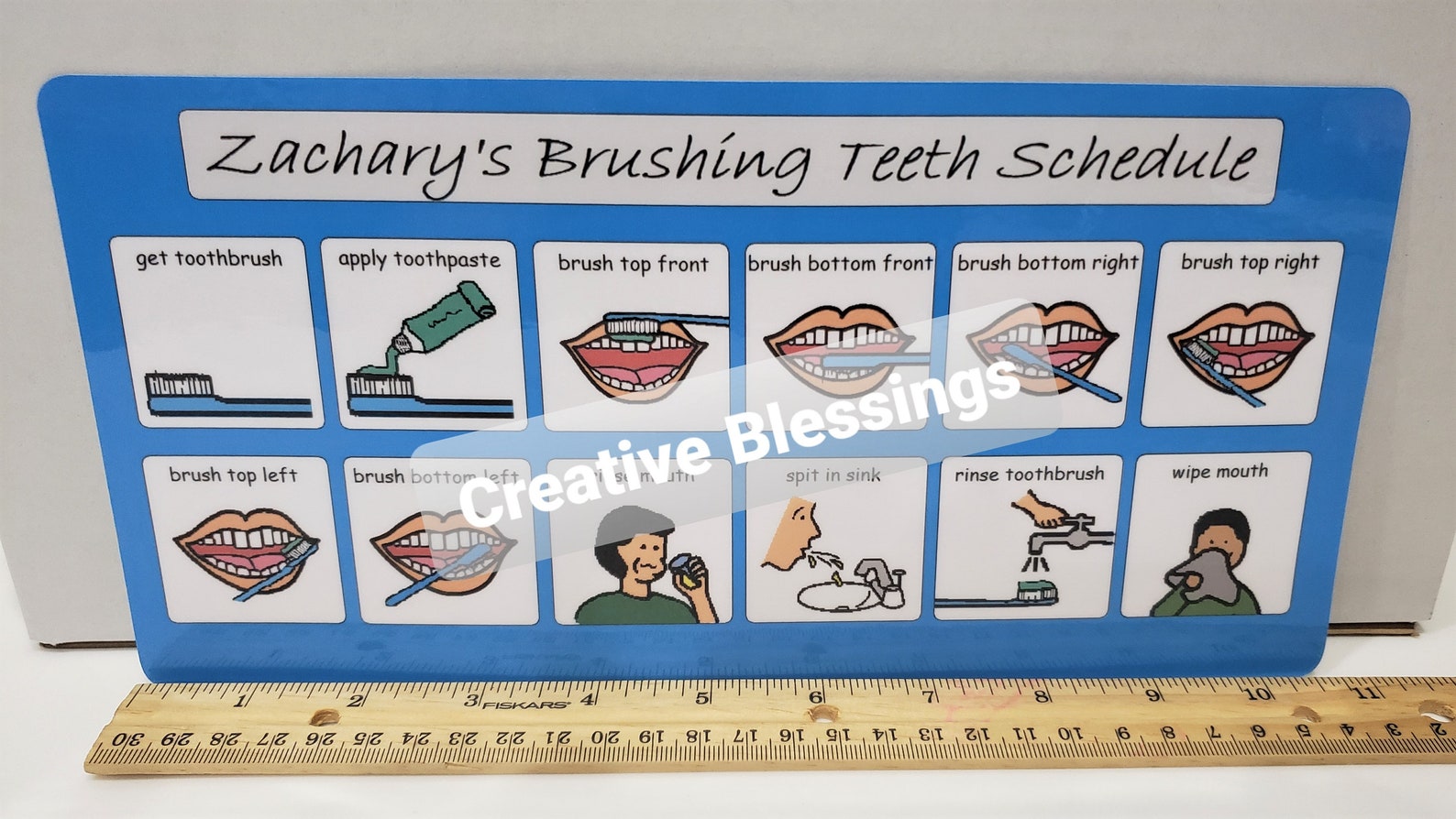 Autism Boys Brushing Teeth Detailed Schedule, Personalized - Etsy