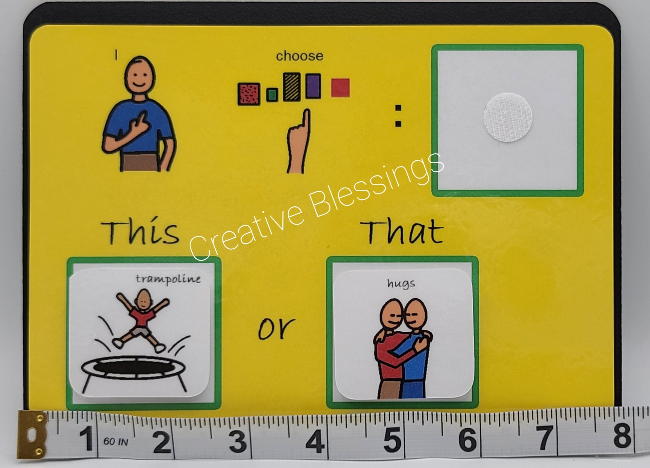 Autism This or That Choice Board with 8 Colorful Pictures | Etsy