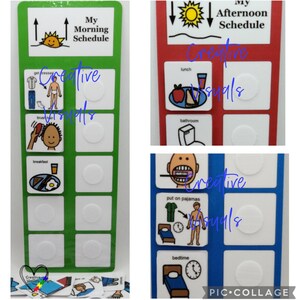 Daily Visual Schedule: 60 Picture Cards for Autism, ADHD - Etsy