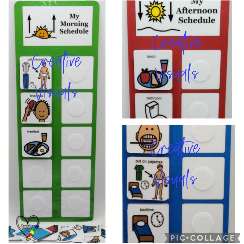 Daily Visual Schedule: 60 Picture Cards for Autism, ADHD - Etsy