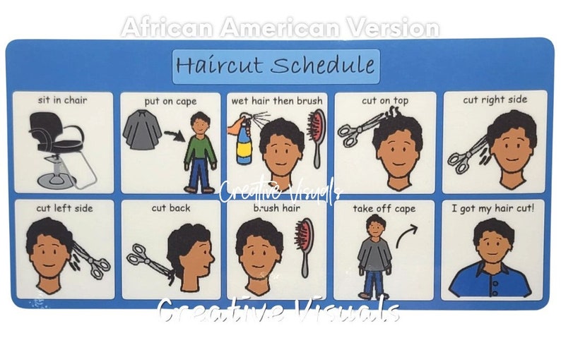 Autism Boys Haircut or Dentist Schedule, Personalized - Etsy