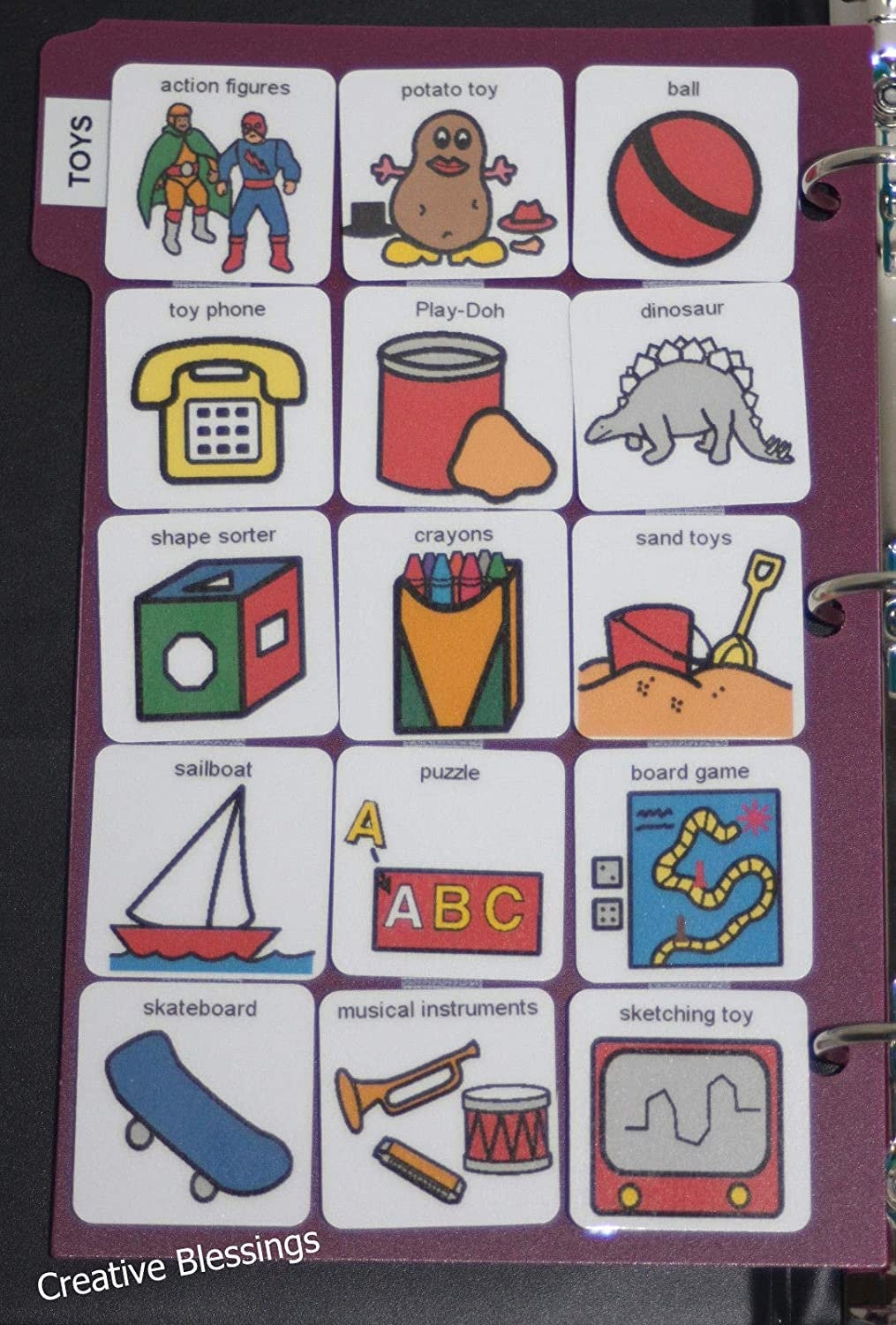 Autism Communication Picture Card Photo Book for Speech, ADHD ...