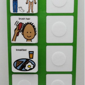 Daily Visual Schedule W/ 3 Charts & 60 PCS Picture Cards, Communication ...