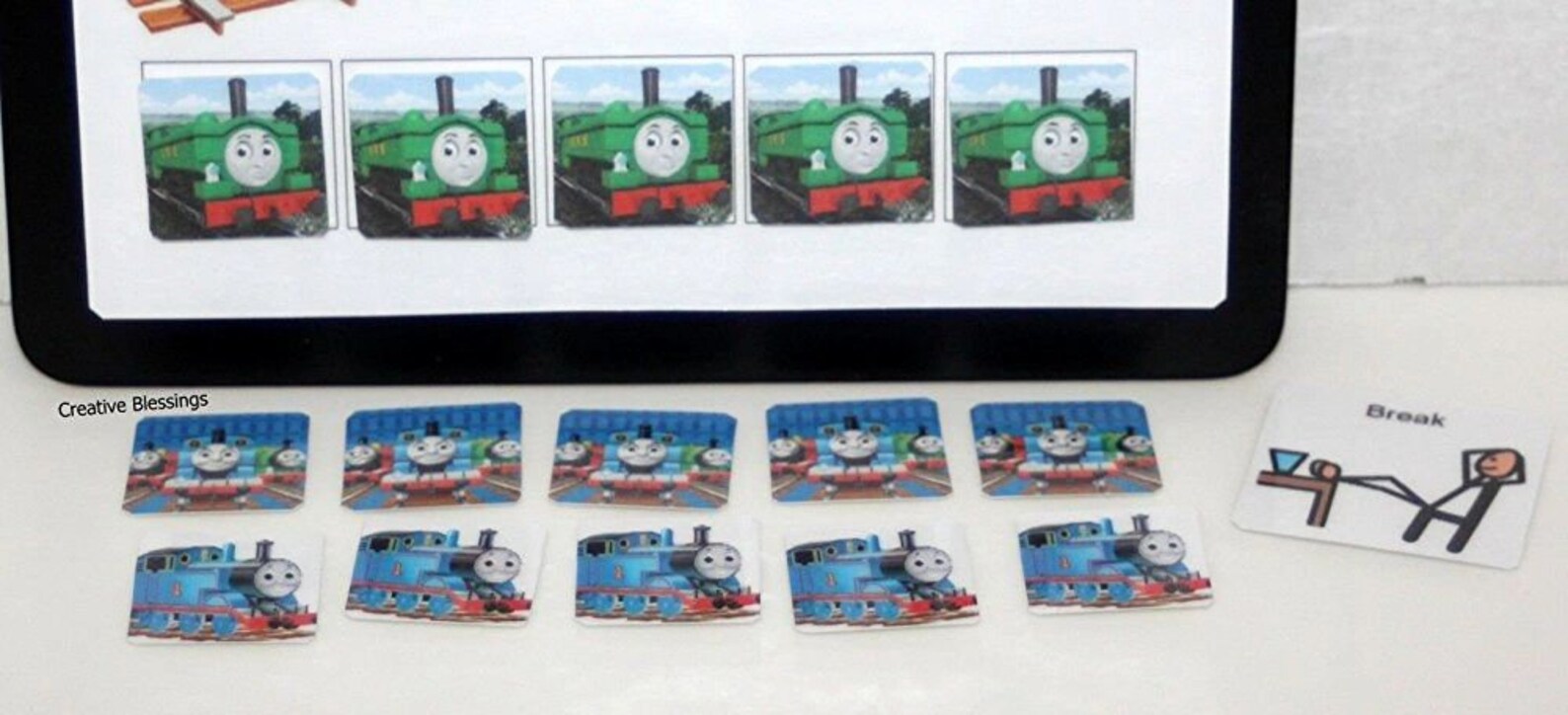 Thomas the Train Token Board Behavior Reinforcer for Autism | Etsy