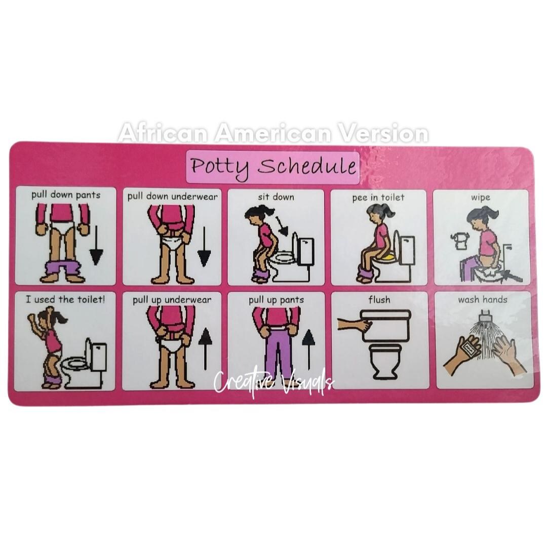 Autism Girls Bathroom Schedules, Personalized - Etsy