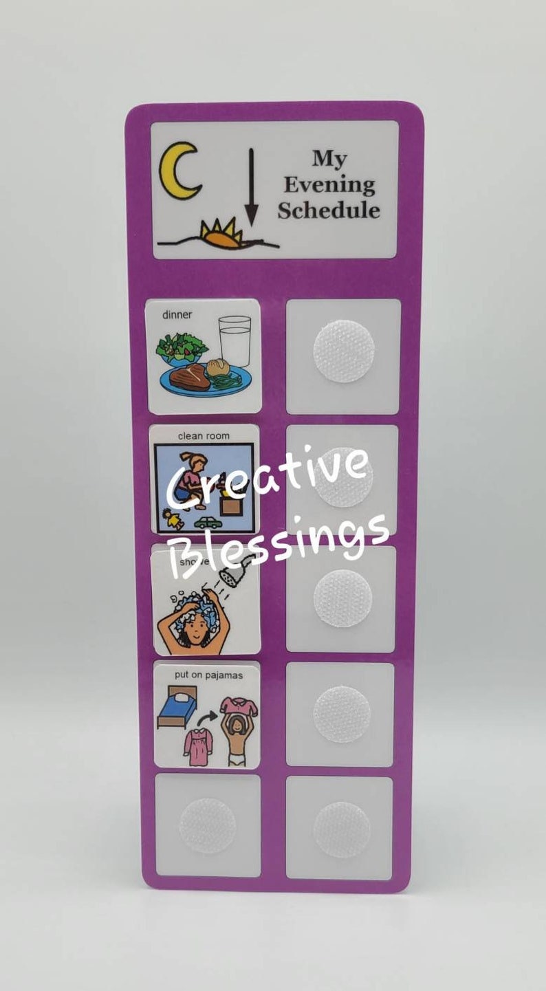 Daily Visual Schedule: 60 Picture Cards for Autism, ADHD - Etsy