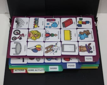 Plastic or Laminating Visual Communication Photo Book With 156 Card ...