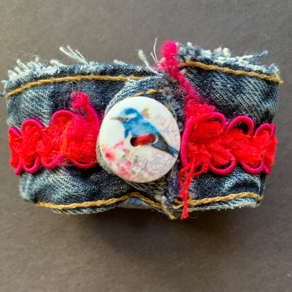 Denim Bracelet - Etsy