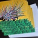Colorful Porcupine Single Note Card From Original Painting Collage - Etsy
