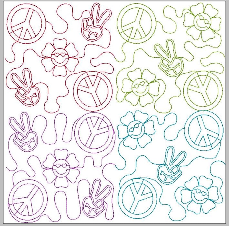 Edge to Edge - E2E Peace Symbols - Etsy