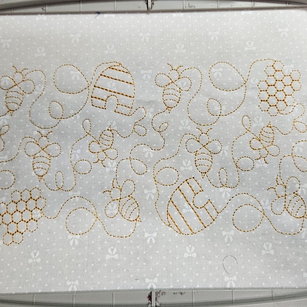 Edge to Edge Bee Quilting Pantograph - Etsy