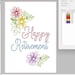Greeting Card - Happy Retirement - Machine Embroidery Design for Card ...