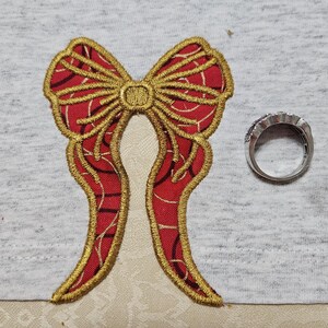 Side Seam - Split Design - Applique - Christmas Bow - Machine ...