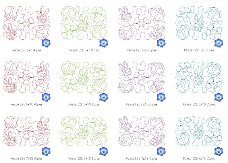 Edge to Edge - E2E Peace Symbols - Etsy