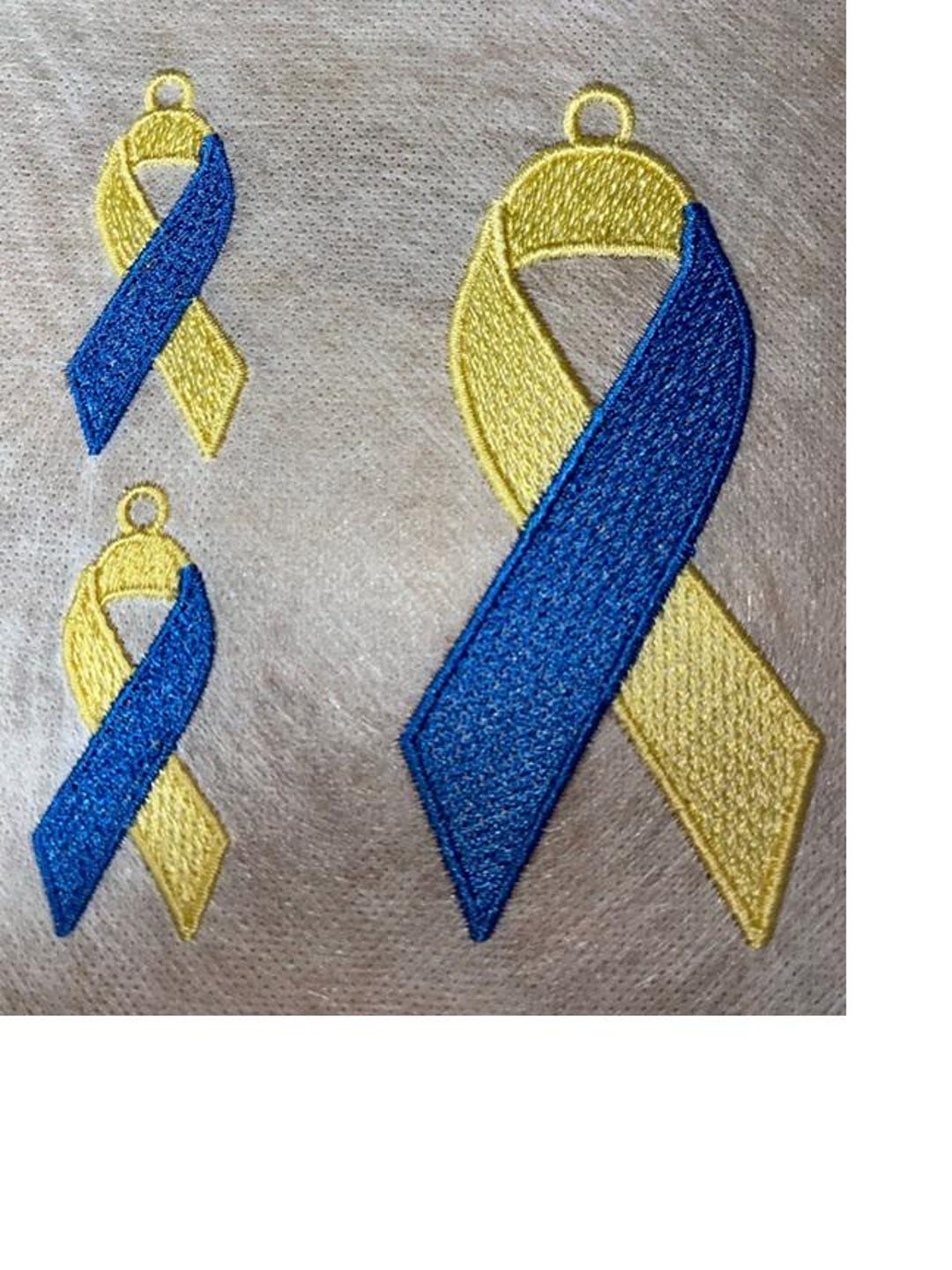 FSL Awareness Ribbon - Downs Syndrome Earrings and Gift Tag/pendant ...