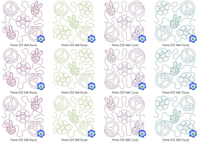 Edge to Edge - E2E Peace Symbols - Etsy