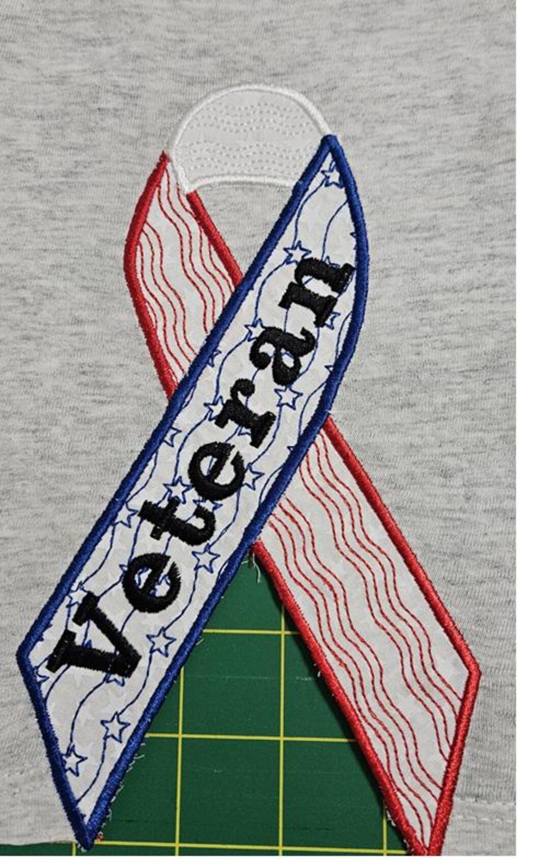 Side Seam - Split Design - Applique - Awareness or Patriotic - Machine ...